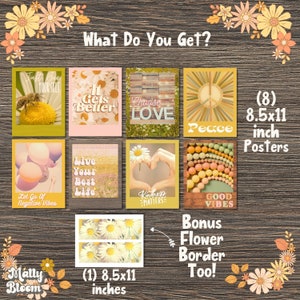 Boho Classroom Decor, Growth Mindset Poster Bundle, Middle School Decor ...