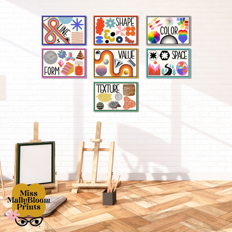 Elements Of Art Poster Bundle Classroom Decor Classroom Etsy