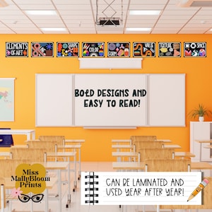 Elements of Art, Art Elements Poster Bundle, Art Classroom Decor ...