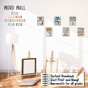 Art Classroom Rules Poster Bundle, Art Classroom Decor, Art Teacher ...