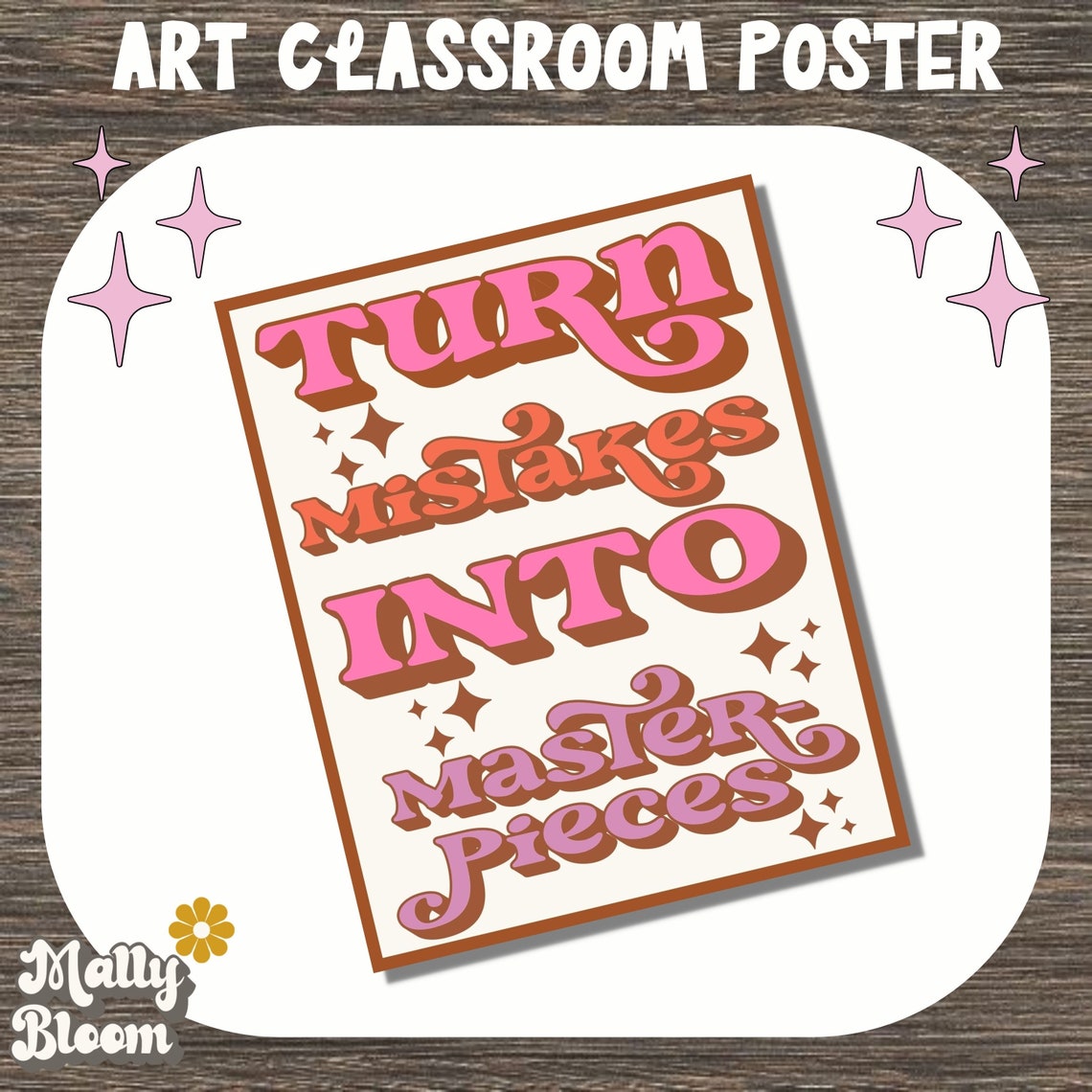Growth Mindset Classroom Rules Poster, Art Classroom Decor, Art Teacher ...