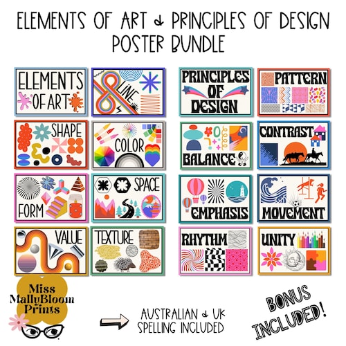 Elements of Art Poster Bundle Classroom Decor Classroom - Etsy