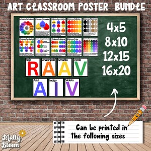 Color Wheel Poster, Art Classroom Decor, Color Wheel Printable, Color ...