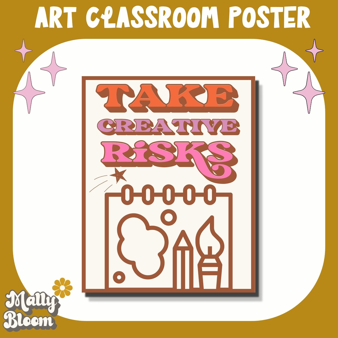 Growth Mindset Classroom Rules Poster, Art Classroom Decor, Art Teacher ...