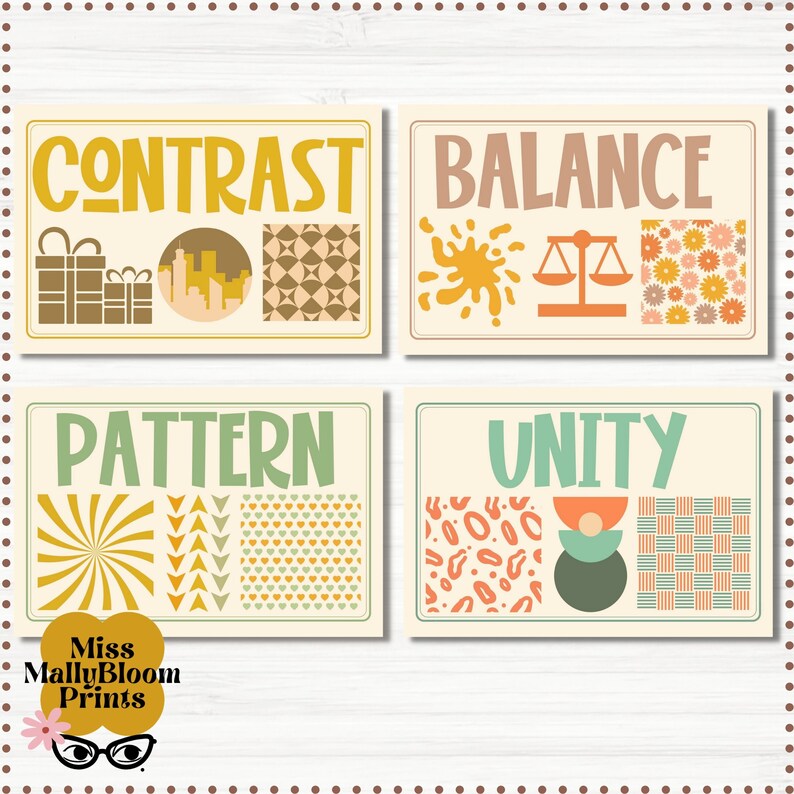 Classroom Poster Bundle Principles of Design Art Classroom - Etsy