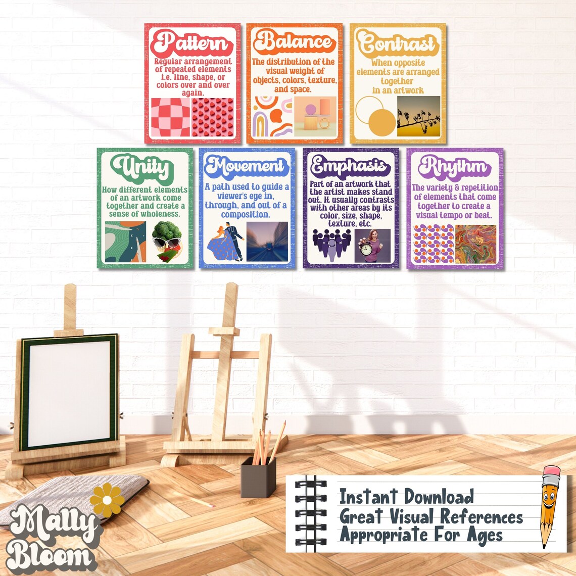 Classroom Poster Bundle Principles of Design Classroom Decor - Etsy