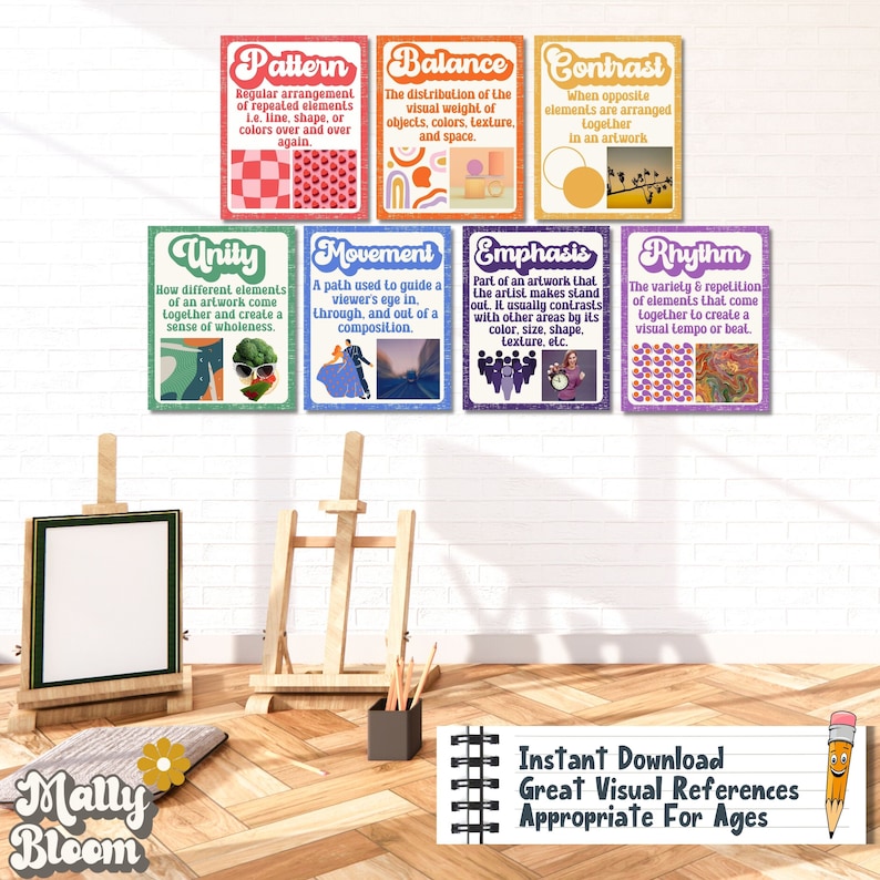 Classroom Poster Bundle Principles of Design Classroom Decor - Etsy