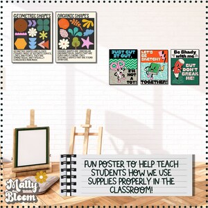 Art Classroom Rules and Procedure Poster, Art Teacher Classroom Decor ...