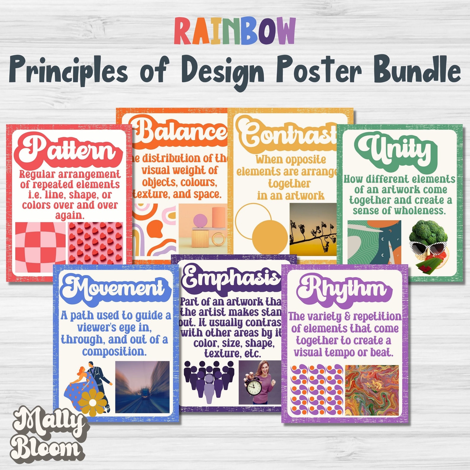 Classroom Poster Bundle Principles of Design Classroom Decor - Etsy