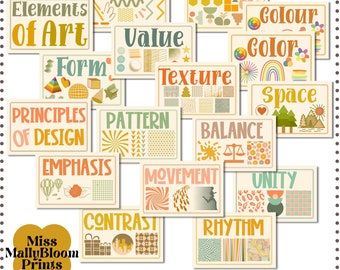 Elements and Principles Poster - Etsy