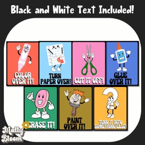 Art Classroom Rules Poster Bundle, Art Classroom Decor, Art Teacher ...