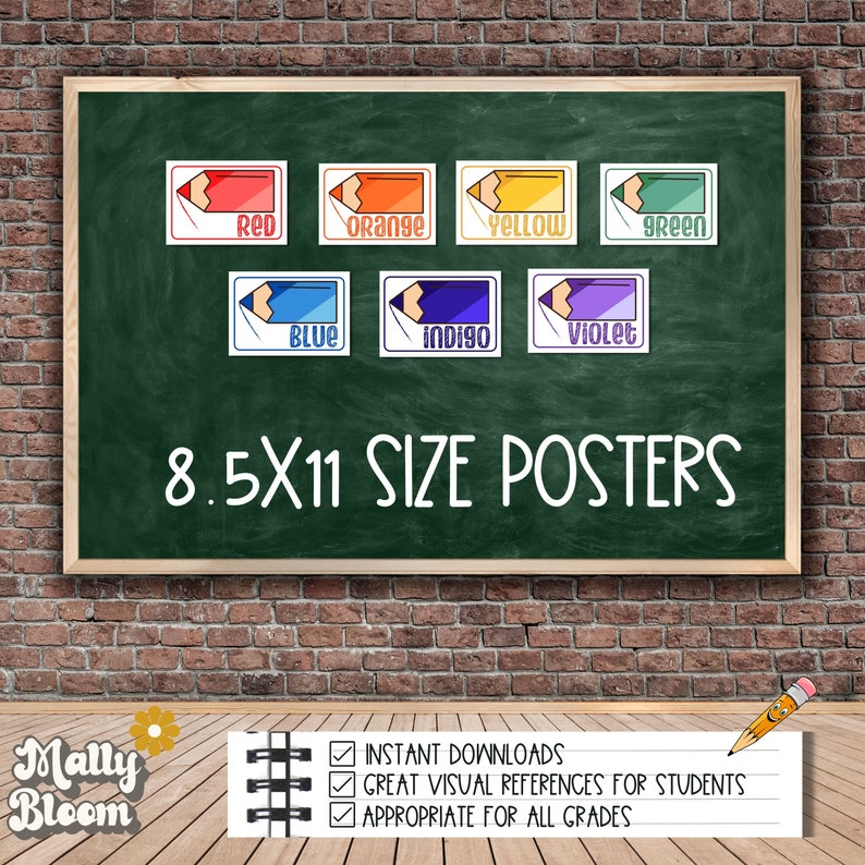 Rainbow Elements of Art Classroom Decor Bundle,principles of Design ...