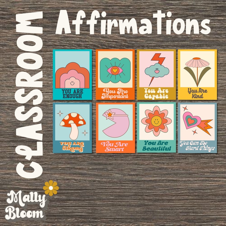 Affirmations for Classroom Poster Bundle Growth Mindset - Etsy