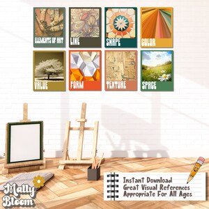 Elements of Art Poster Bundle, Art Elements Decor Bundle, Art Teacher ...