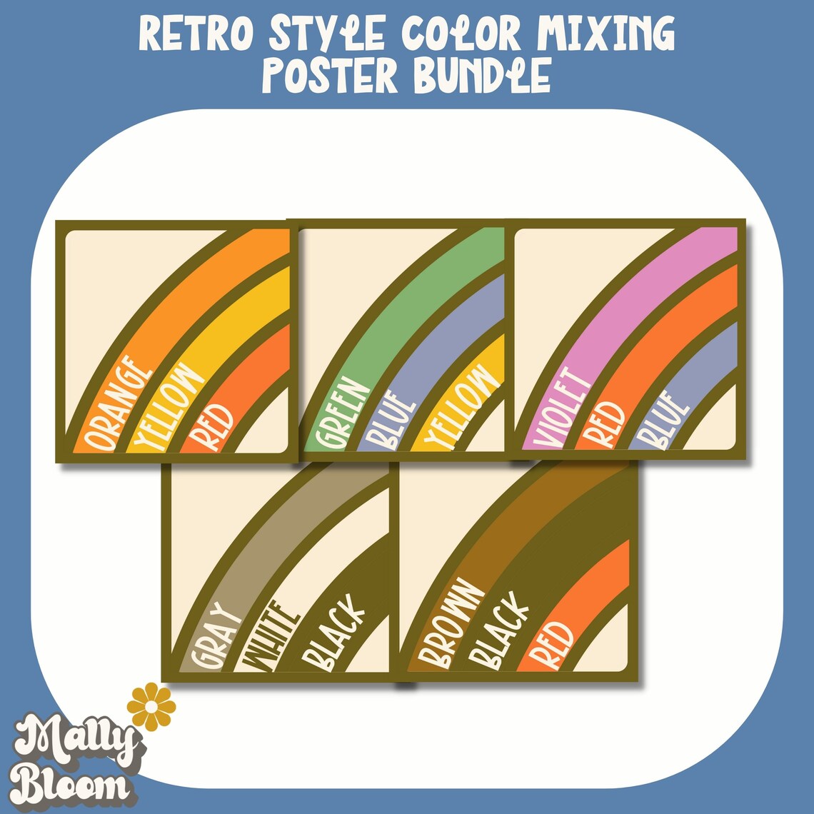 Art Classroom Decor Color Theory Poster Bundle Color Wheel - Etsy