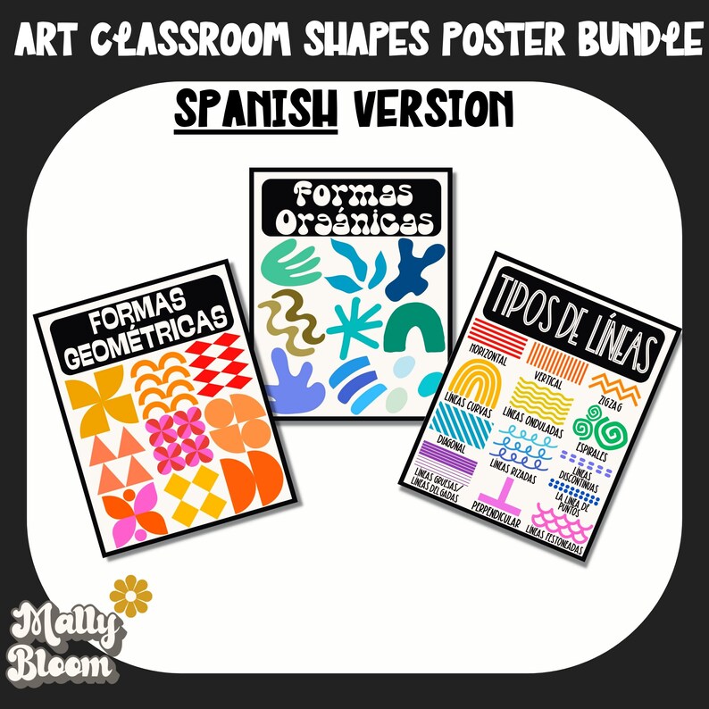 Art Classroom Spanish Poster Bundle Art Classroom Decor - Etsy