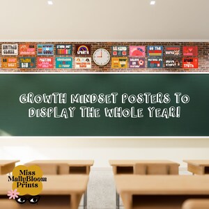 Classroom Positive Quotes Poster Bundle_bulletin Board, Growth Mindset ...