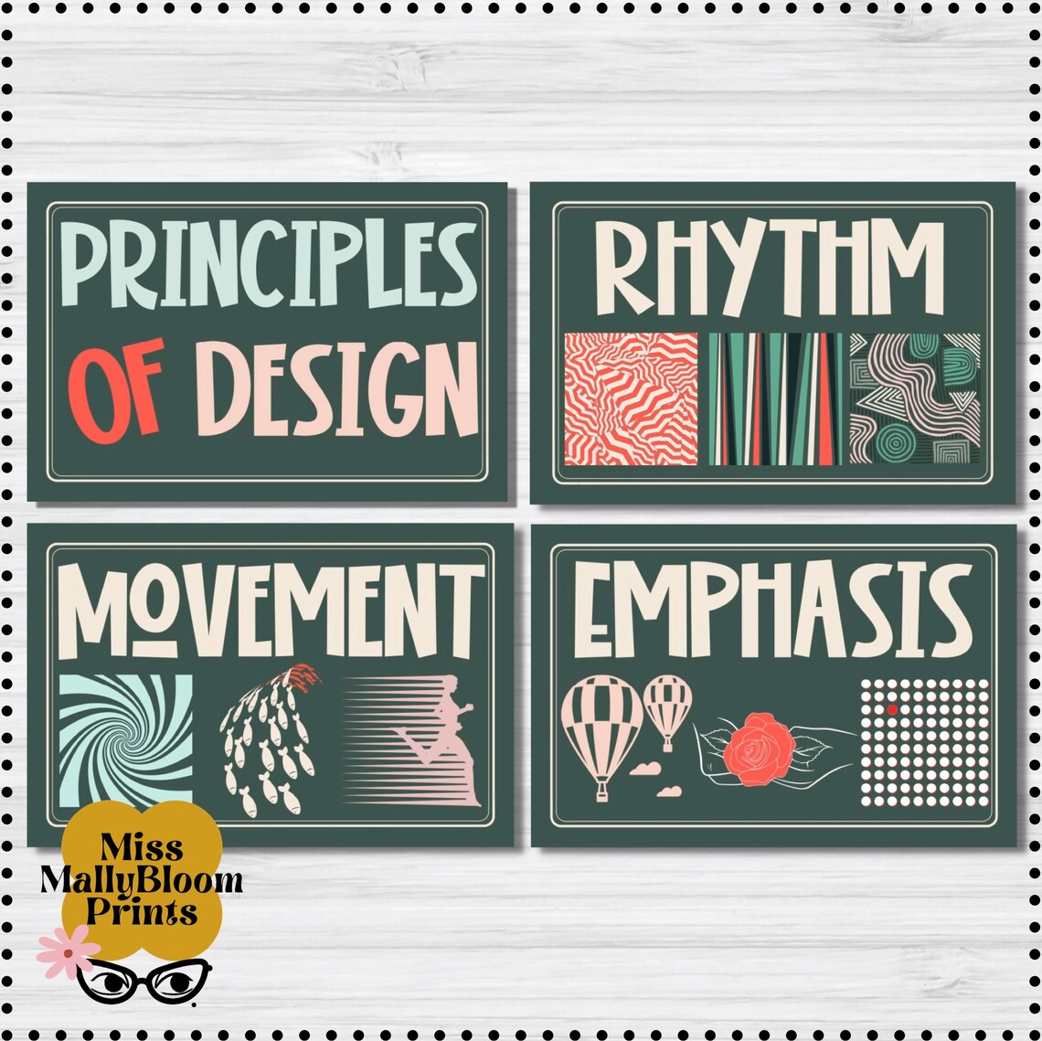 Classroom Poster Bundle Principles of Design Art Classroom - Etsy