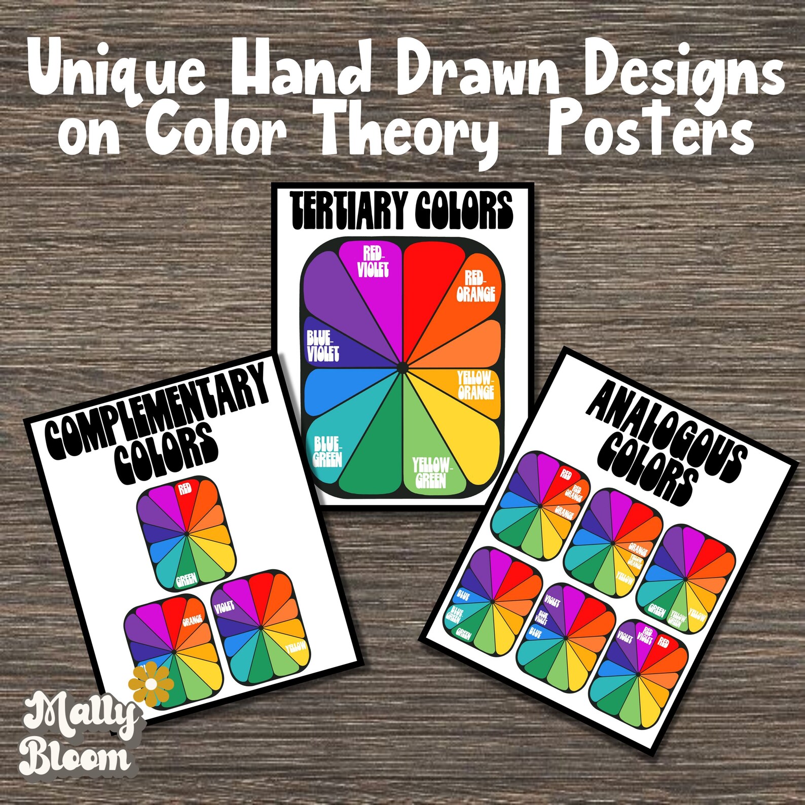 Color Wheel Poster Bundle Color Theory Art Print Art Room - Etsy