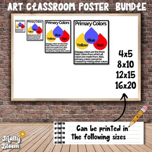 Color Wheel Poster, Art Classroom Decor, Color Wheel Printable, Color ...