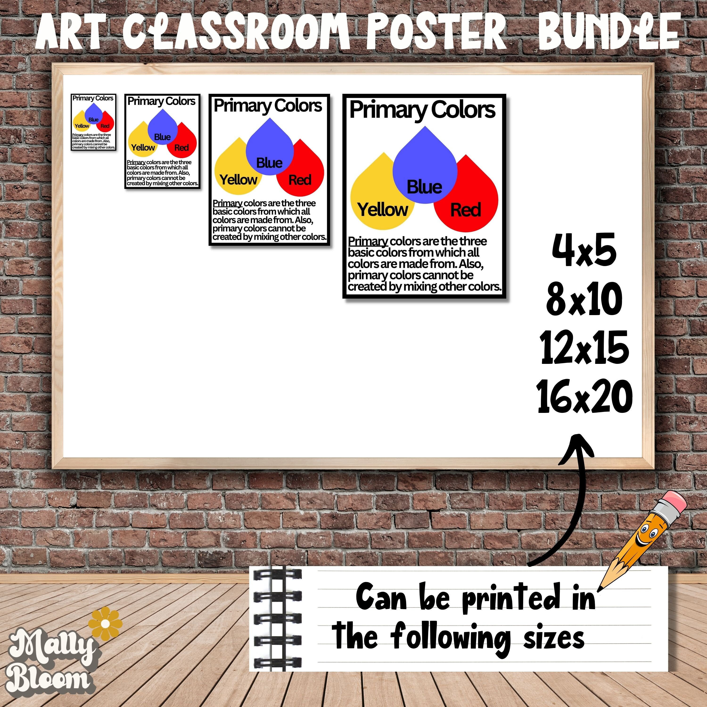 Color Wheel Poster, Art Classroom Decor, Color Wheel Printable, Color ...