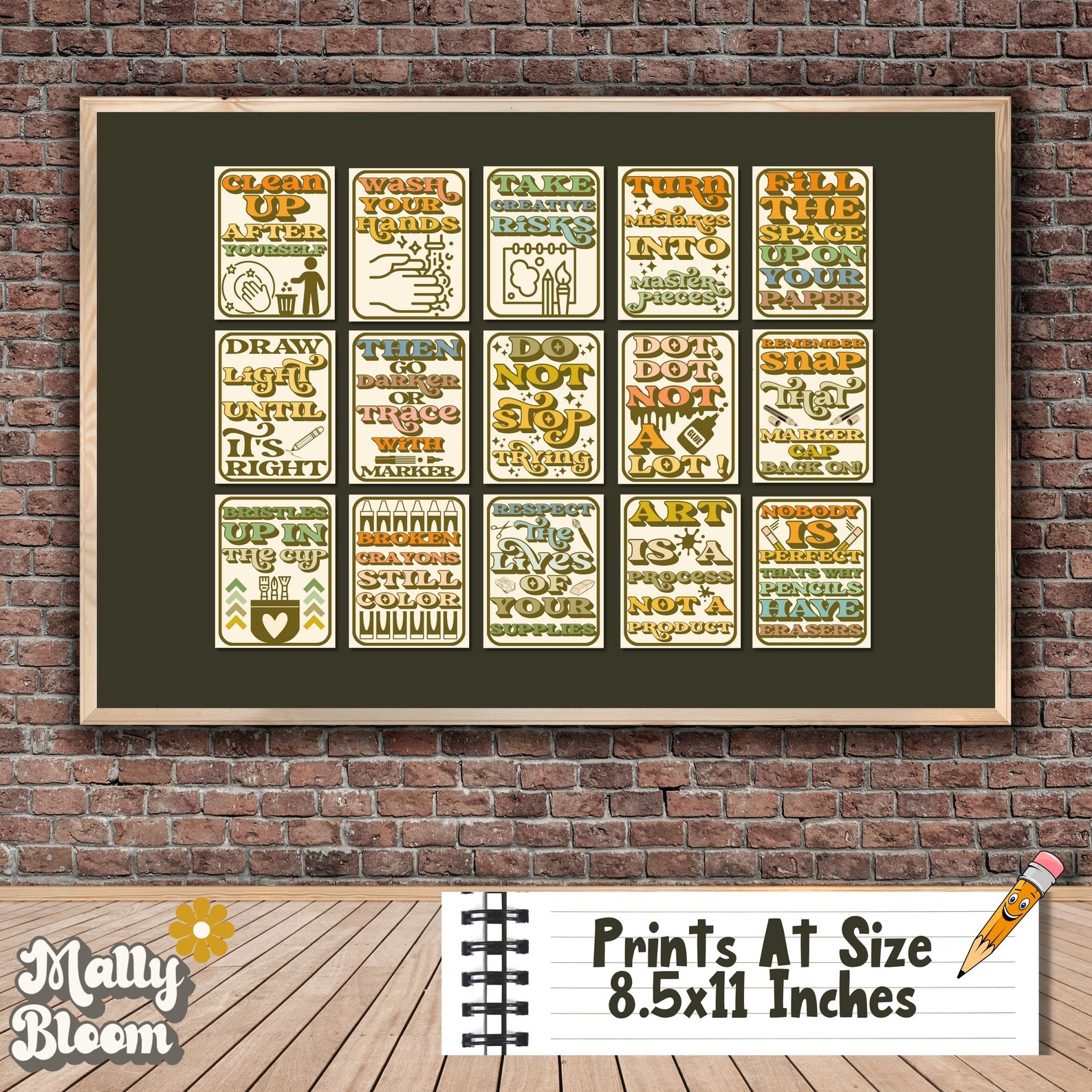 Art Classroom Rules and Procedure Poster Bundlegrowth - Etsy