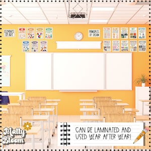 Rainbow Elements of Art Classroom Decor Bundle,principles of Design ...