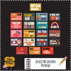Classroom Positive Quotes Poster Bundle_bulletin Board, Growth Mindset ...