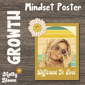 Boho Classroom Decor, Middle School Growth Mindset Poster, Positive ...