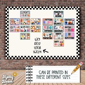 Elements of Art, Principles of Design Poster Bundle, Classroom Decor ...