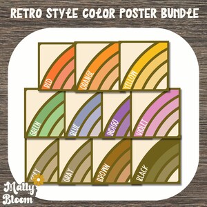 Art Classroom Decor, Color Theory Poster Bundle, Color Wheel Mixing ...