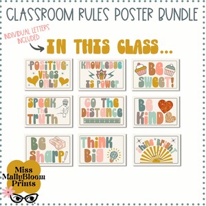 Classroom Positive Quotes Poster Bundle_bulletin Board Kit, Classroom ...
