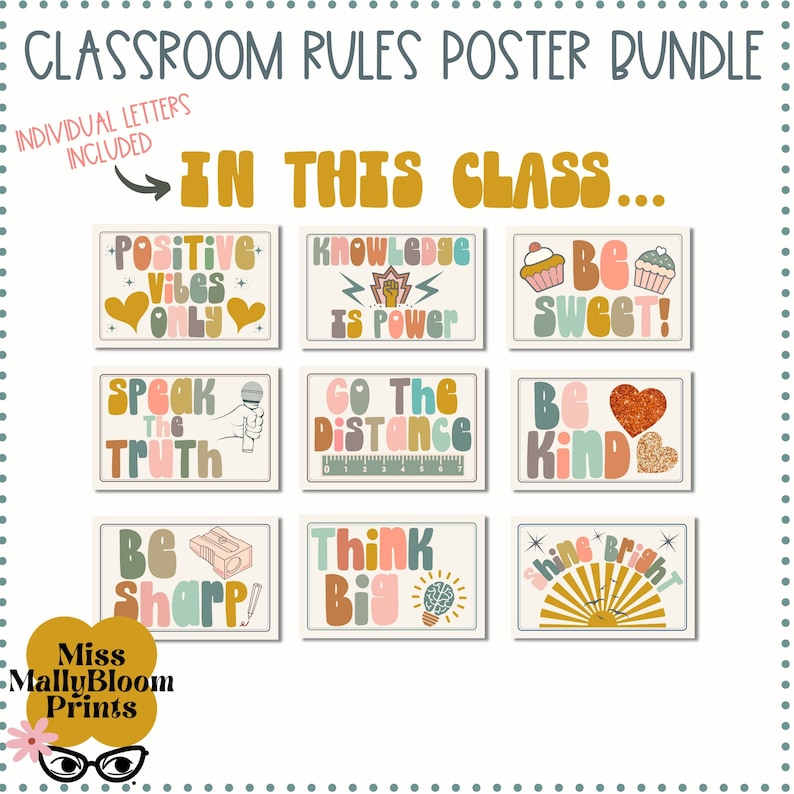 Classroom Positive Quotes Poster Bundle_bulletin Board Kit - Etsy
