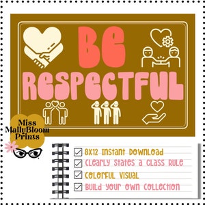 Classroom Rules Poster_bulletin Board Printables Classroom - Etsy