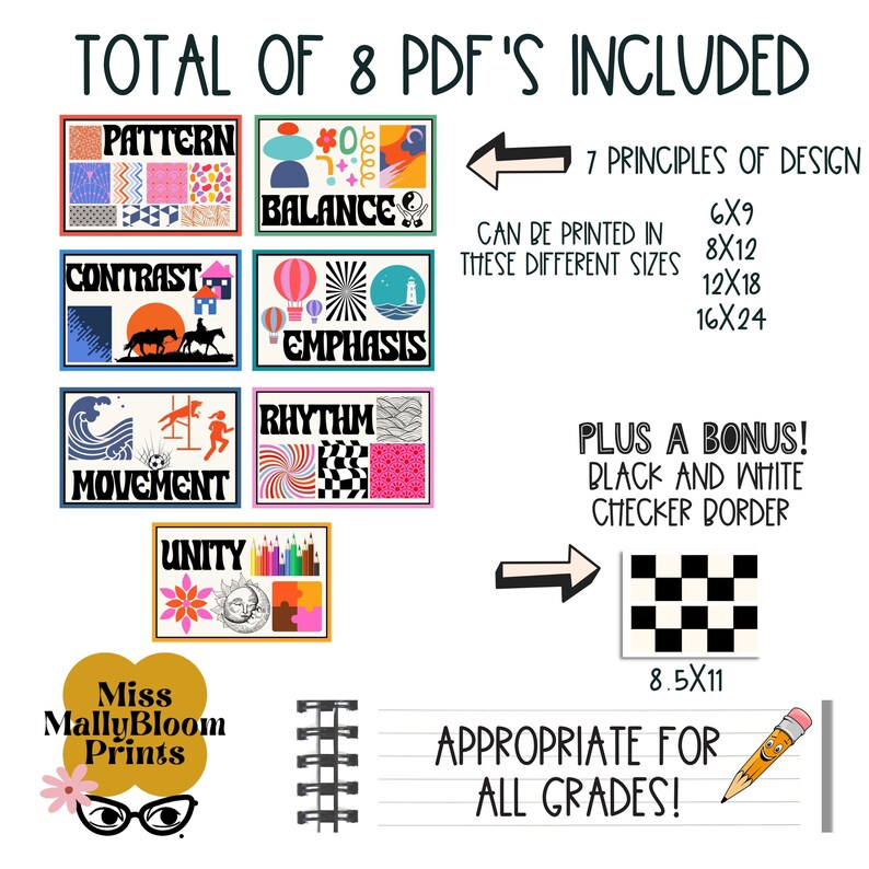 Principles of Design Poster Bundle Classroom Decorclassroom - Etsy
