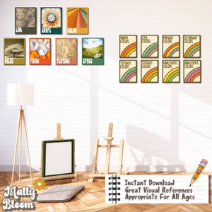 Art Classroom Decor,color Theory Poster Bundle,color Wheel,art Bulletin ...