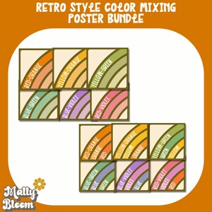 Art Classroom Decor, Color Theory Poster Bundle, Color Wheel Mixing ...