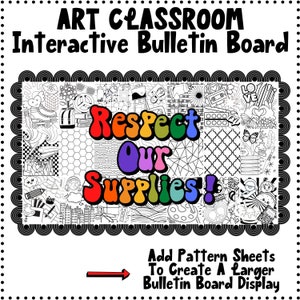 Art Classroom Decor, Bulletin Board Kit, Art Room Decor, Art Teacher ...