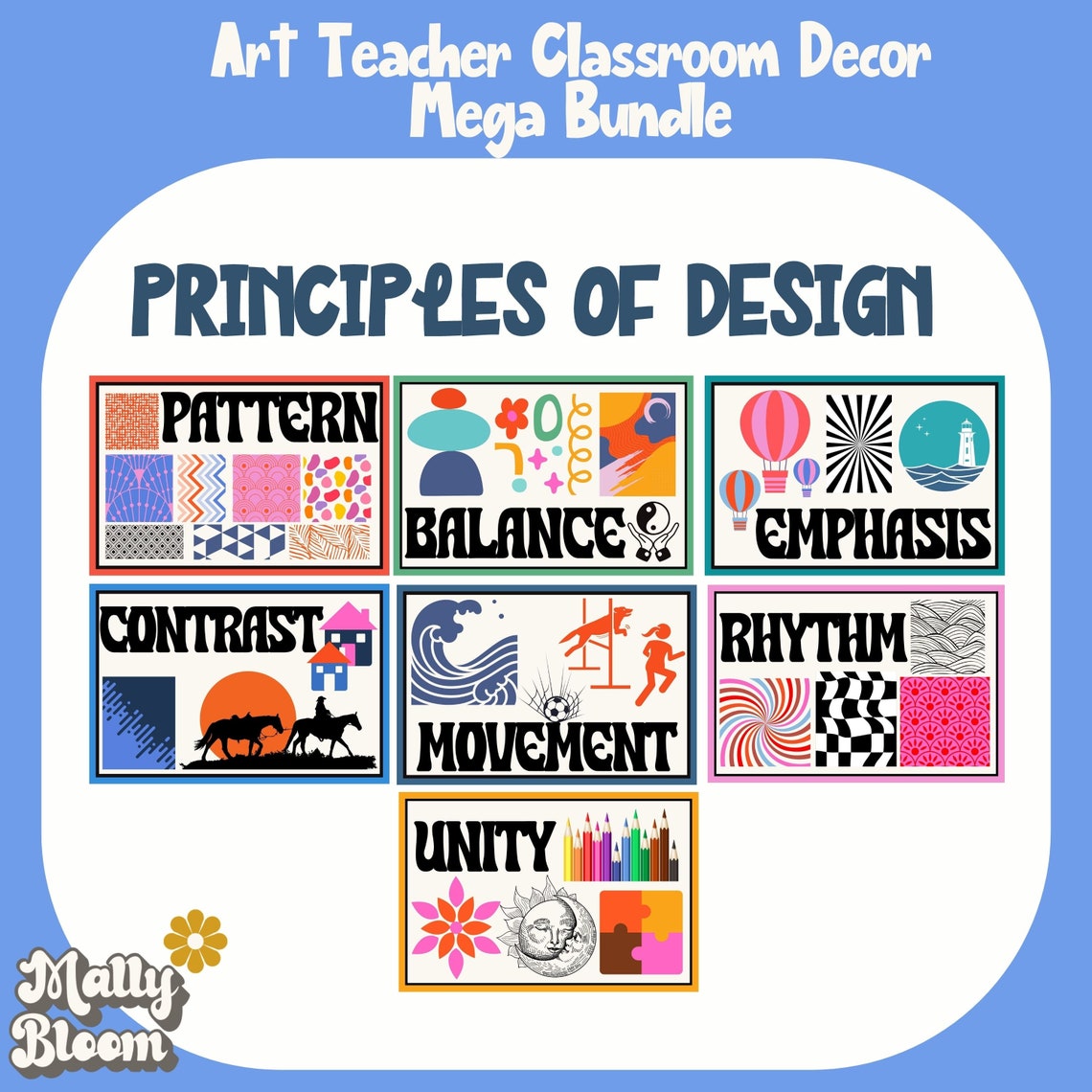 Art Classroom Decor Bundle Elements of Art Principles of - Etsy