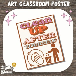 Art Classroom Procedure Poster, Art Room Decor, Art Teacher Bulletin ...