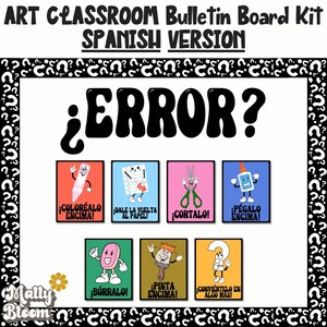 Spanish Bulletin Board, Art Classroom Spanish Rules Poster Bundle, Art ...