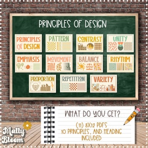 Classroom Poster Bundle, Principles of Design, Art Classroom Decor ...