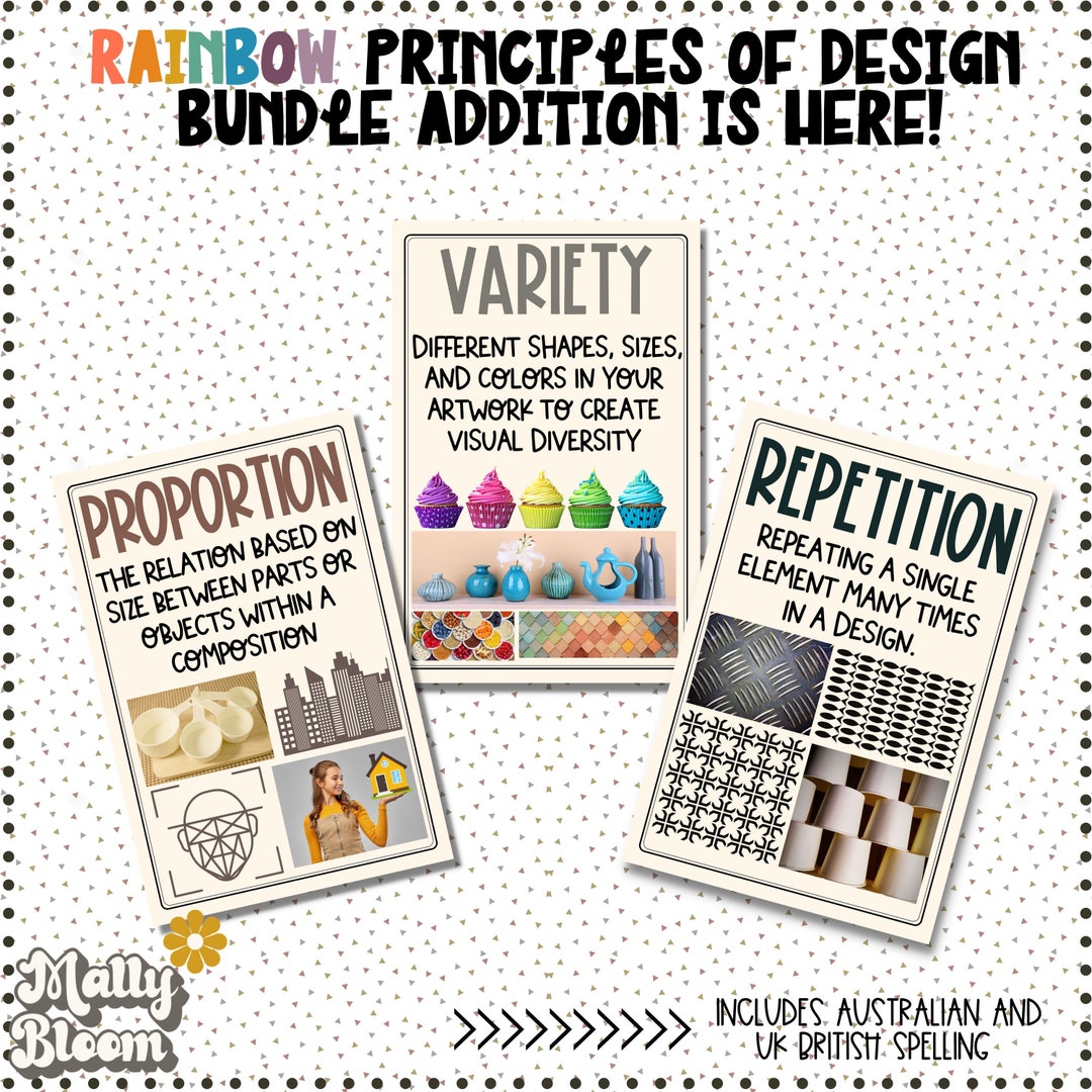 Principles of Design Classroom Decor Bundle, Art Classroom Poster ...