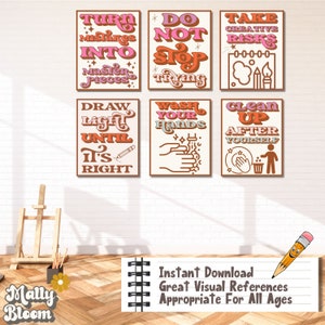 Art Classroom Poster, Art Room Decor, Art Teacher Bulletin Board ...