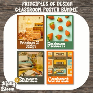 Principles of Design Poster Bundle, Elements and Principles, Art ...