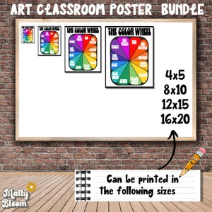 Color Wheel Poster, Art Classroom Decor, Color Wheel Printable, Color ...