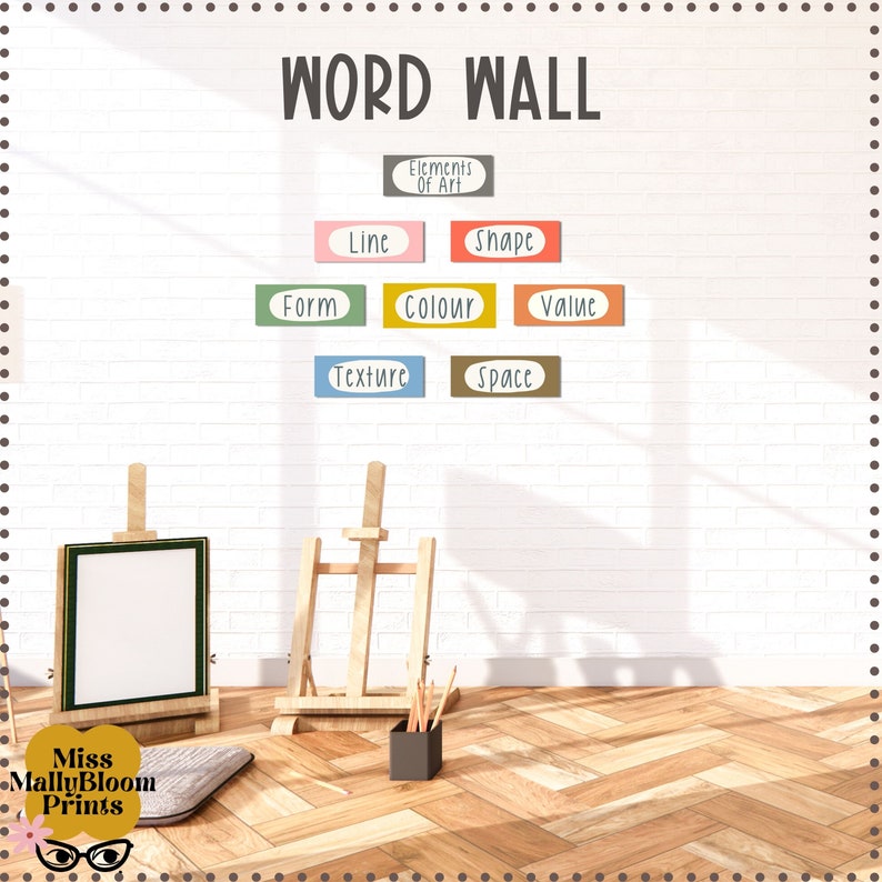 Elements of Art Word Wall Art Classroom Decor Word Wall - Etsy