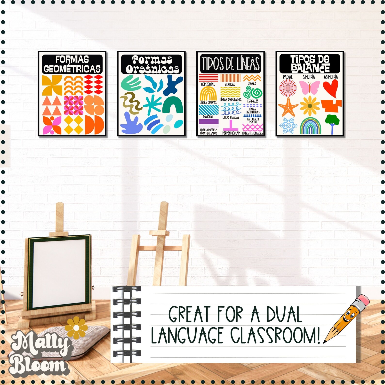 Art Classroom Spanish Poster Bundle, Art Classroom Decor, Classroom ...