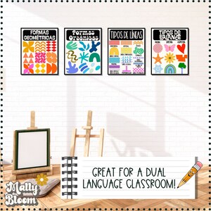Art Classroom Spanish Poster Bundle, Art Classroom Decor, Classroom ...