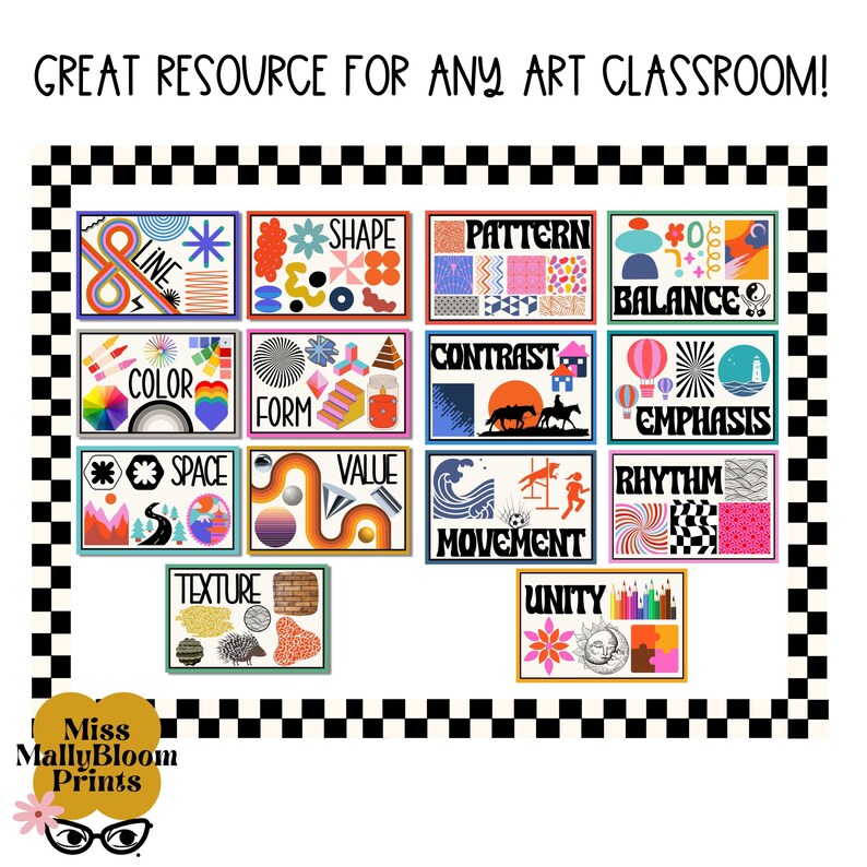 Elements of Art Principles of Design Poster Bundle Classroom | Etsy ...